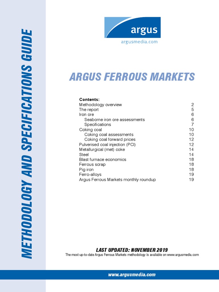 Argus Software | PDF | Iron Ore | Derivative (Finance)