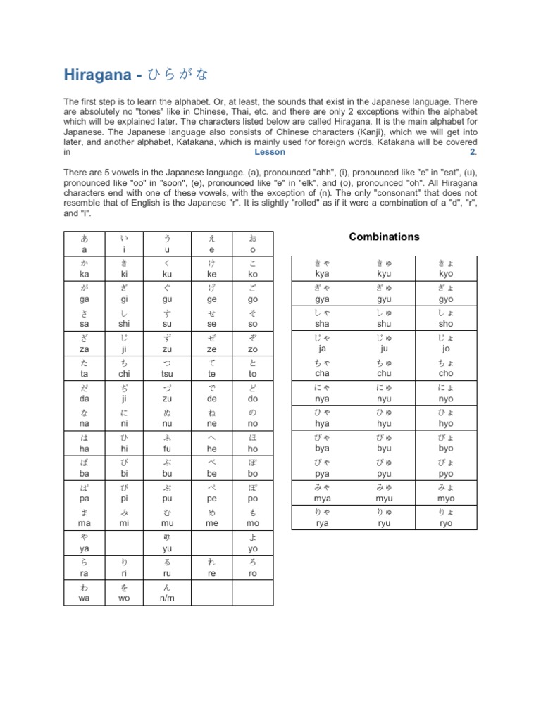 Japanese Lesson 1 | PDF | Japanese Language | Kanji