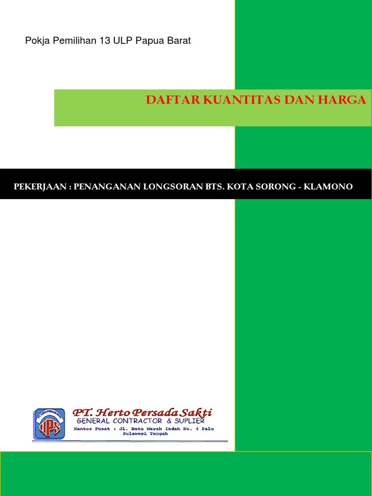 RK3K Longsoran Sorong | PDF