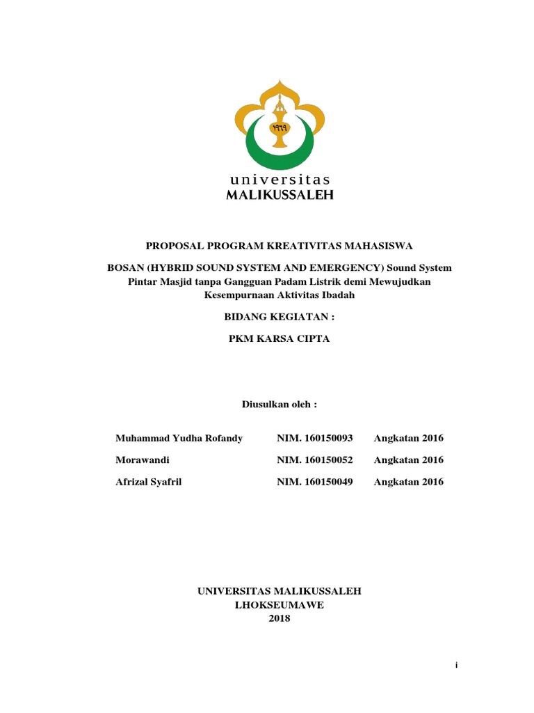 Proposal PKM KC | PDF