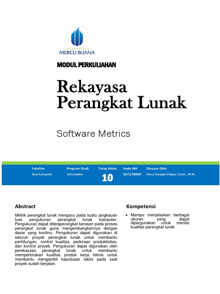 Modul Rekayasa Perangkat Lunak (TM10) | PDF