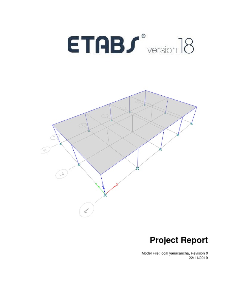 Reporte Analisis Etabs Local Yancancha | PDF | Beam (Structure) | Column