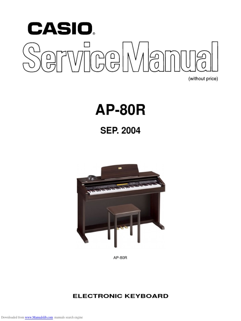 Casio AP-80R Service Manual | PDF | Printed Circuit Board | Electrical ...