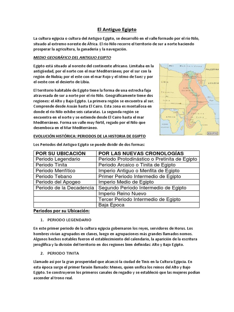 El Antiguo Egipto | Descargar gratis PDF | Antiguo Egipto | Egipto