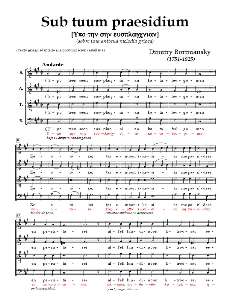 Sub Tuum Praesidium: Chant et Texte | PDF