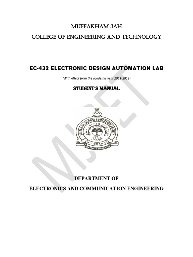 Eda Lab | PDF | Hardware Description Language | Field Programmable Gate Array