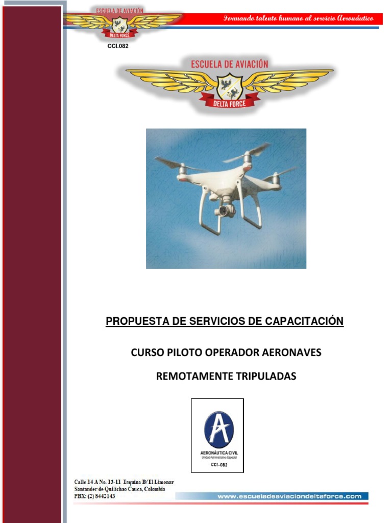 Curso Piloto Drones Delta Force Pdf Aeronáutica Aviación