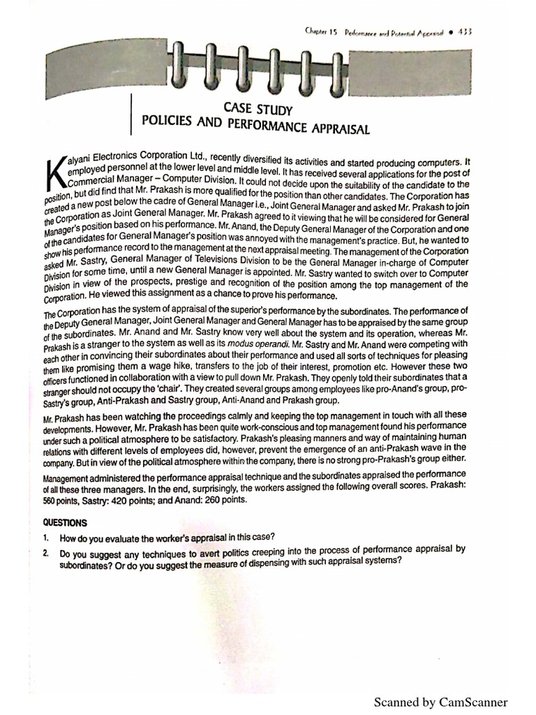 VSP Rao HRM Case Study Chapter 15 and 16 PDF | PDF