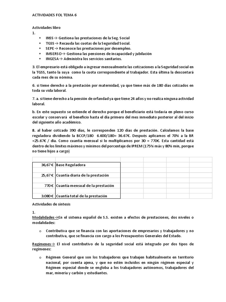 Fol Tema 6 | PDF | Pensión | Politica social
