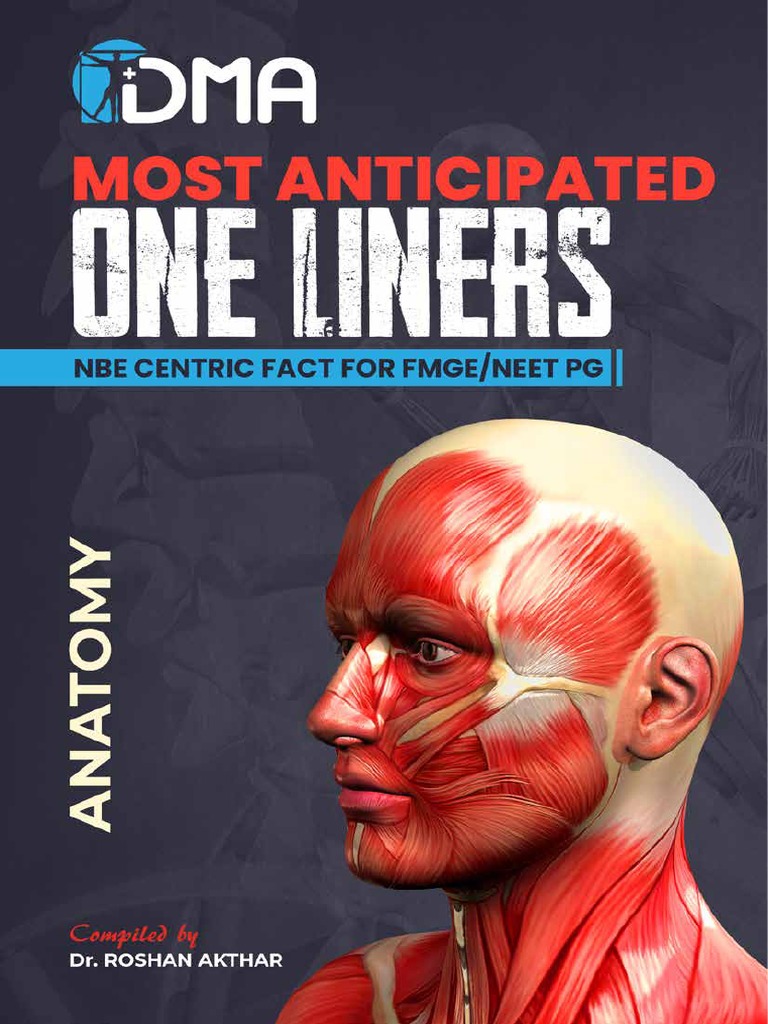 Anatomy Dec 2019 - One Liners | PDF | Vein | Chemical Synapse