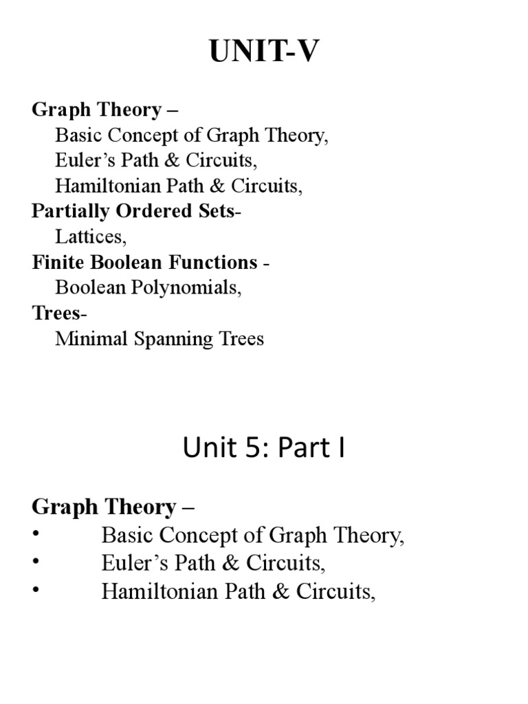 Unit 5 | PDF | Vertex (Graph Theory) | Theoretical Computer Science