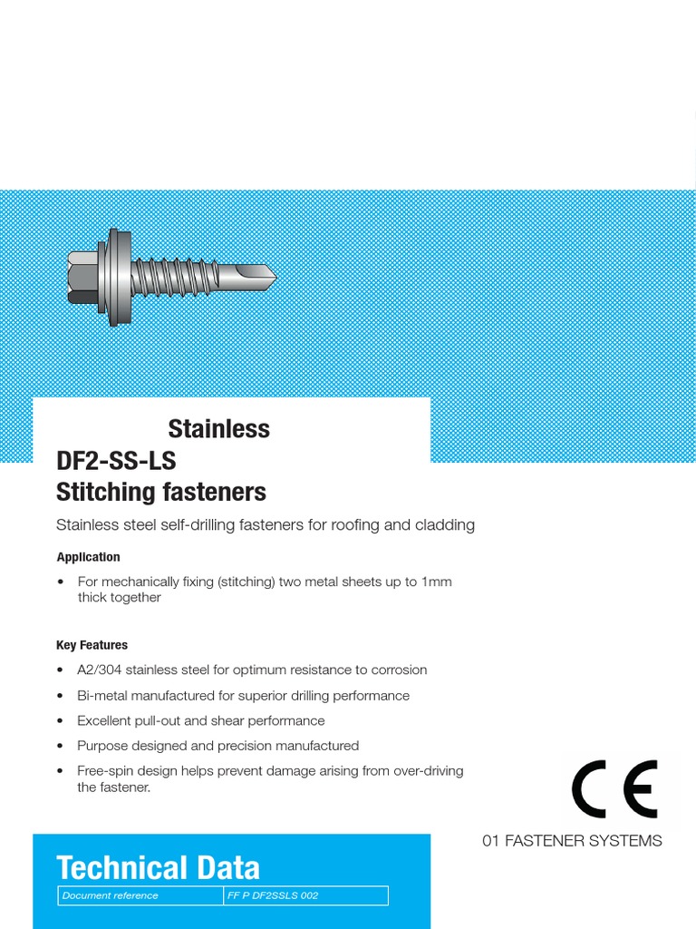 DF2 SS LS Datasheet | PDF | Stainless Steel | Sheet Metal