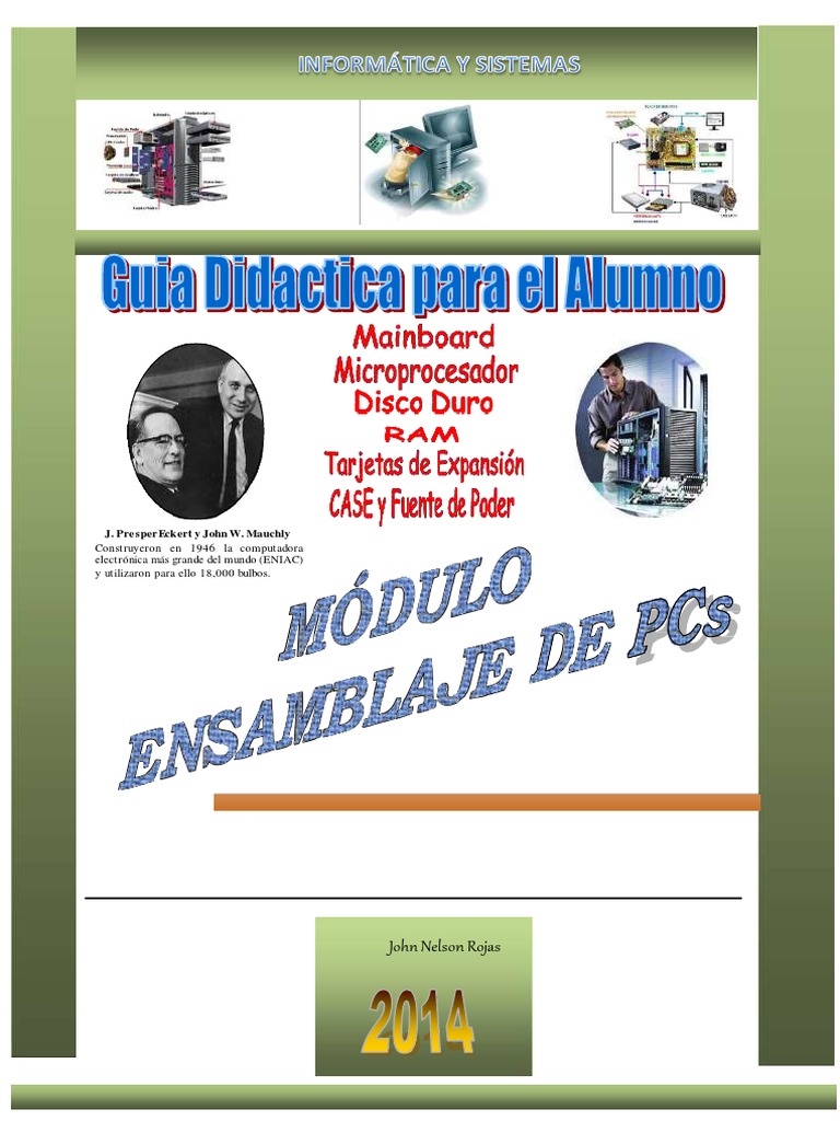 Manual Ensamblaje Pcs Actividad4 | PDF | Memoria de acceso aleatorio | Memoria dinámica de ...