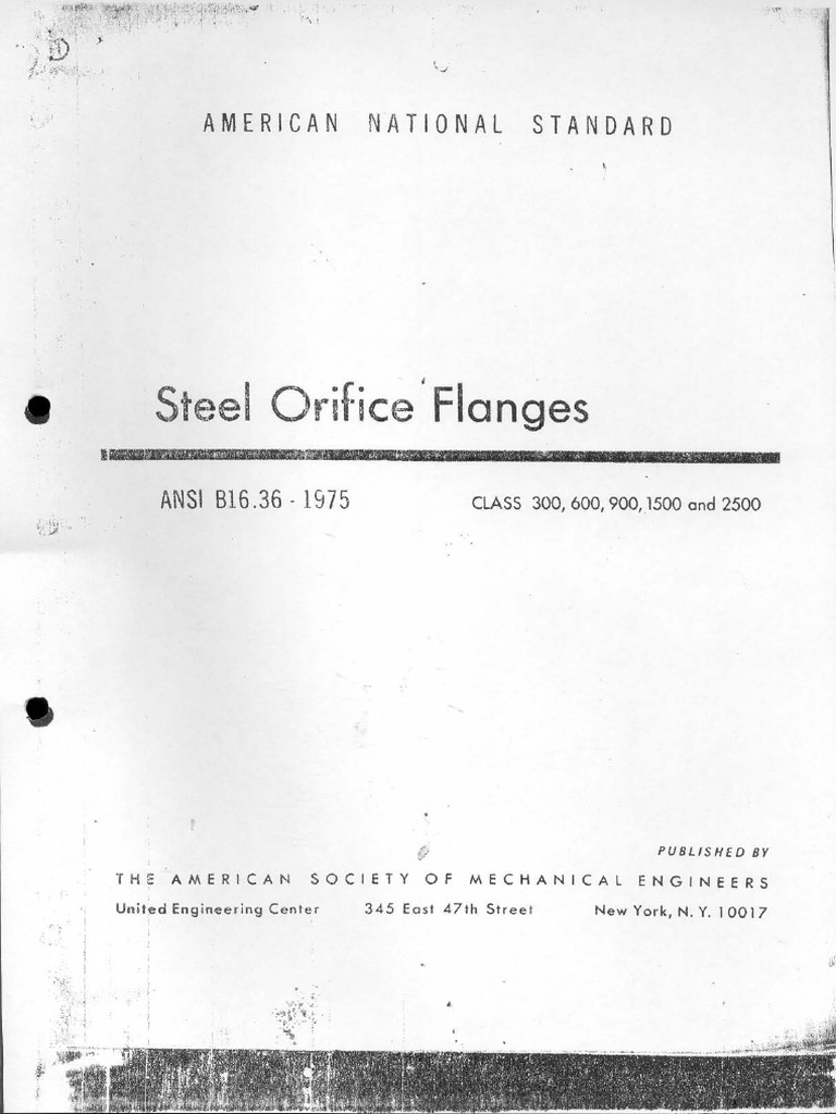 Ansi B16.36 - 1975 | PDF