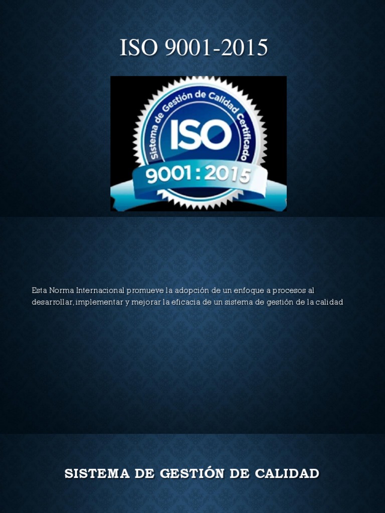 Iso 9001 Pdf Gestión De La Calidad Calidad Comercial