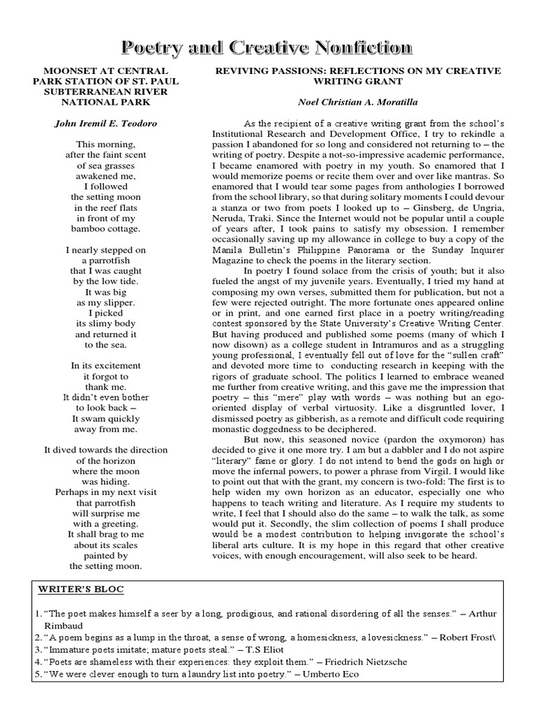 Poems | PDF | Poetry