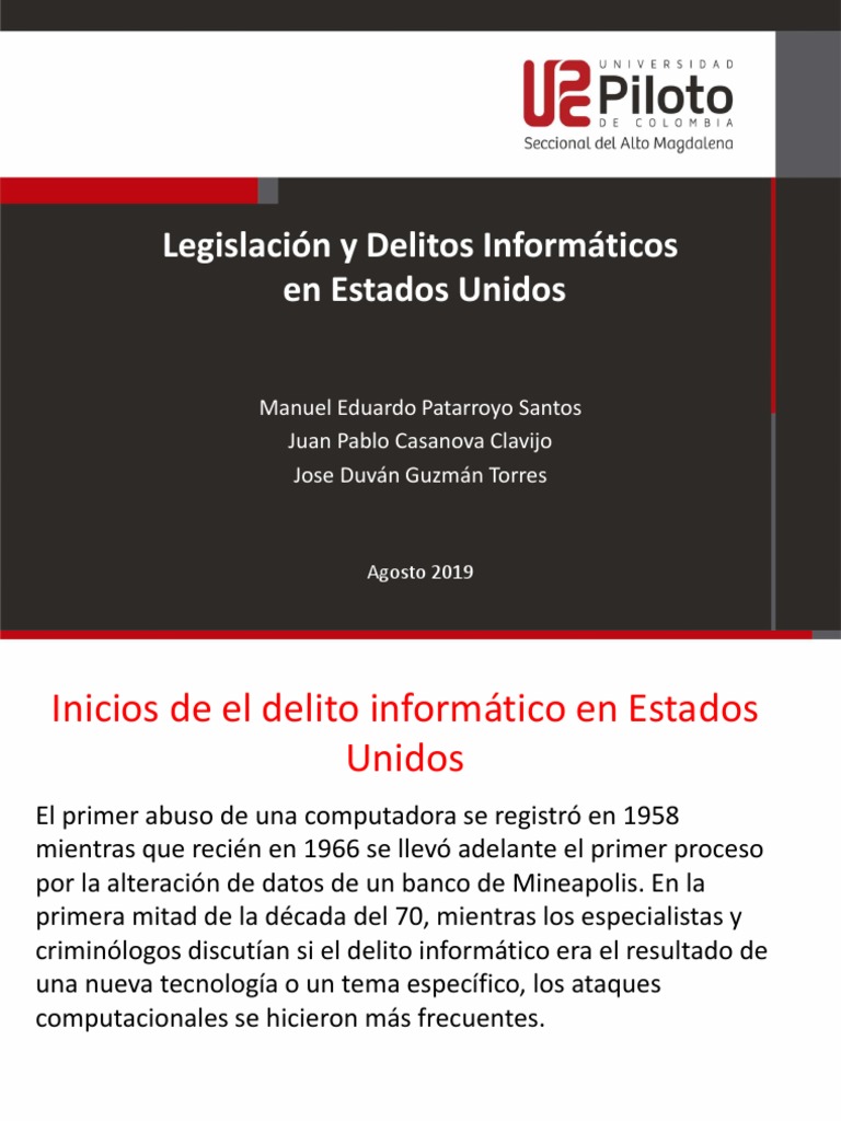 Exposicion Legislacion Informatica | PDF