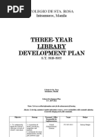 School Library Development Plan | PDF | Curriculum | Human Resource Management