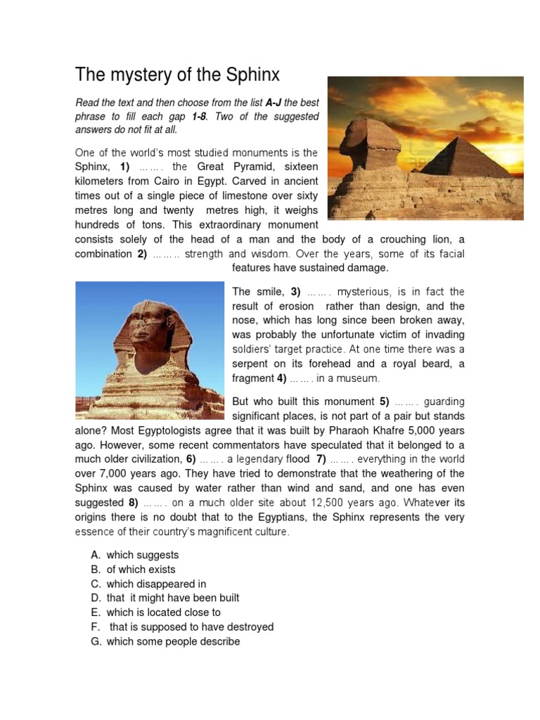 The Mystery of The Sphinx | PDF