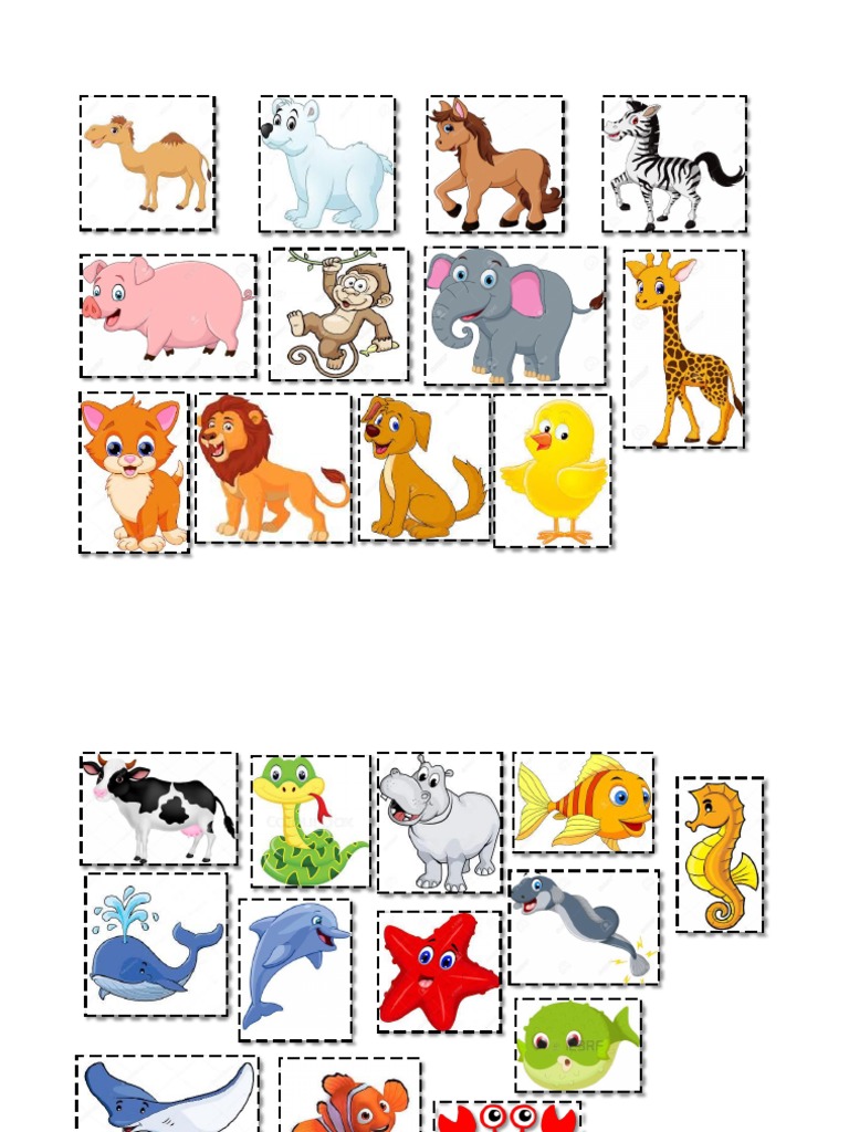 Recorte de Animales | PDF