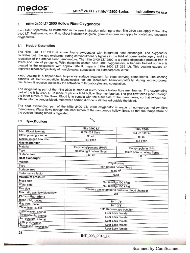Medos® Hilite 2400 and 2800 PDF | PDF