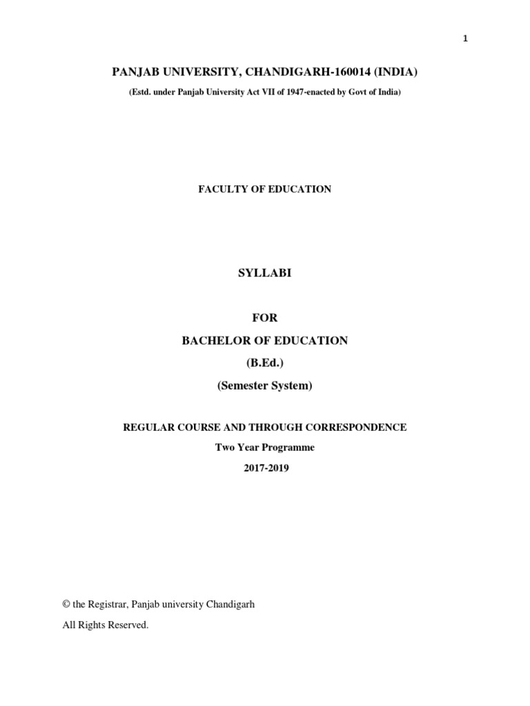 B.ed. Syllabus Final-1 | PDF | Educational Technology | Computer Science