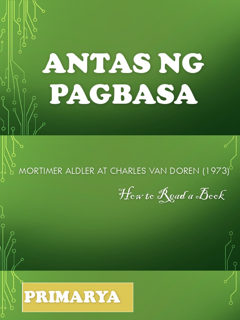 Antas NG Pagbasa | PDF