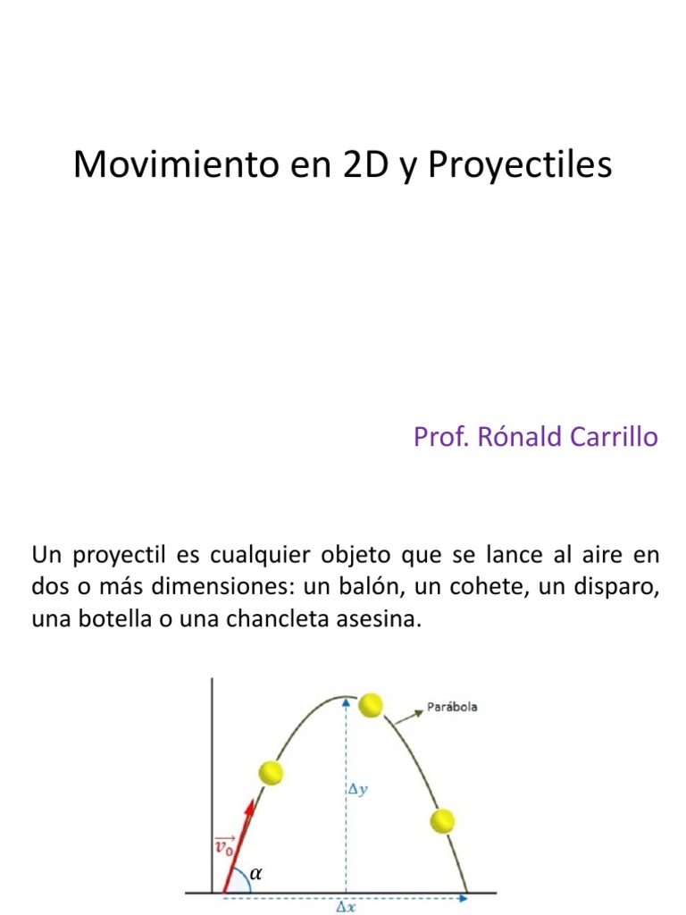 Proyectiles | PDF | Proyectiles | Movimiento (física)