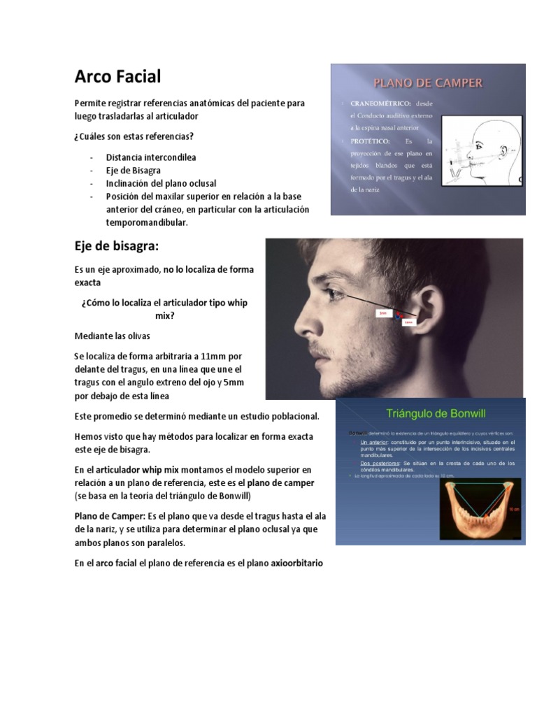 Usos y Funciones del Arco Facial | PDF | Rotación | Naturaleza