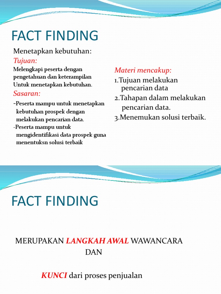 Fact Finding | PDF