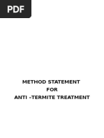 Method Statement For Anti-Termite Treatment | PDF | Personal Protective Equipment | Building ...