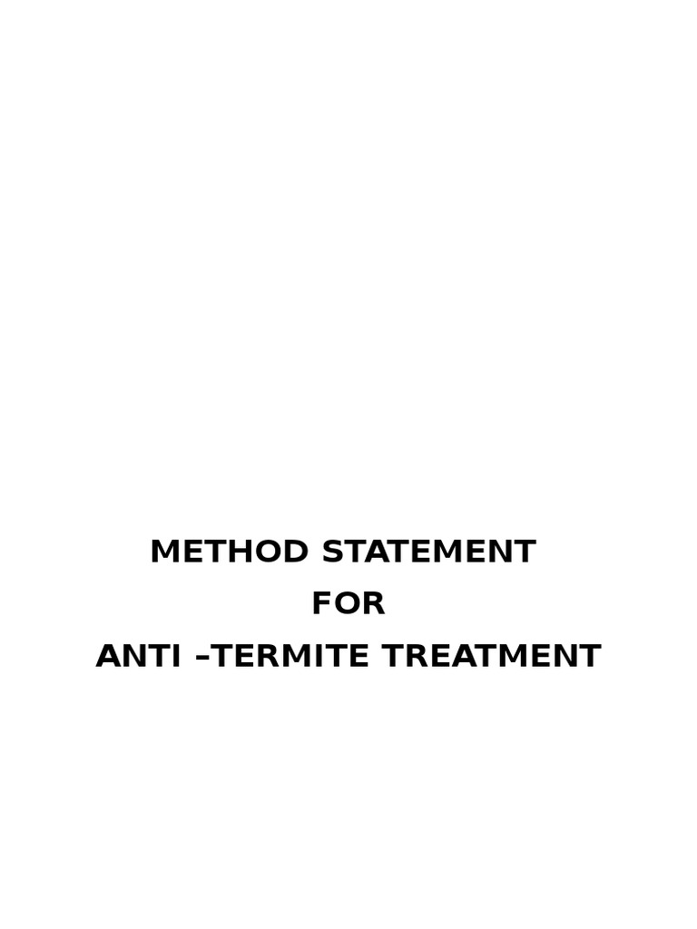 3.Ms Anti Termite Work | PDF | Soil | Specification (Technical Standard)