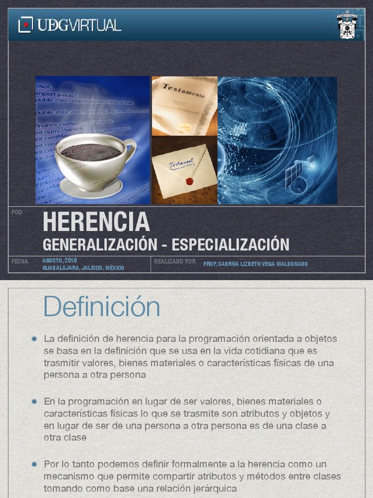 U2-A2 Herencia | PDF | Herencia (Programación Orientada a Objetos ...