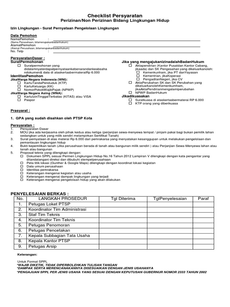 Form SPPL | PDF | Bisnis | Hukum
