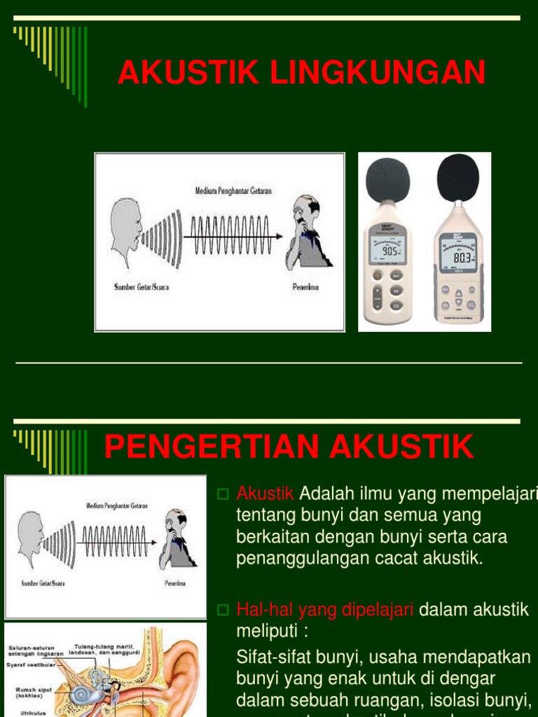 Akustik Lingkungan 1 | PDF