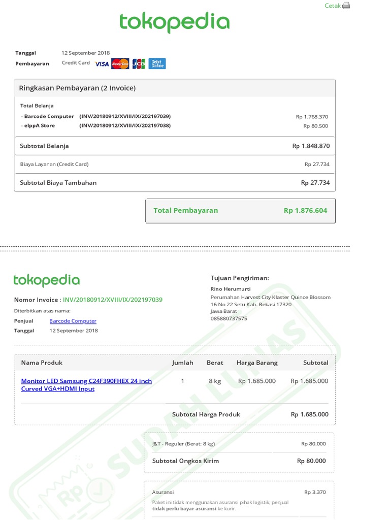 Invoice Samsung | PDF