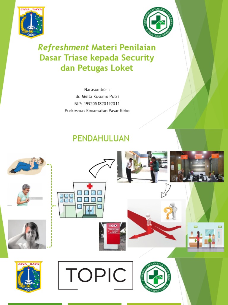 Refreshment Materi Penilaian Dasar Triase | PDF