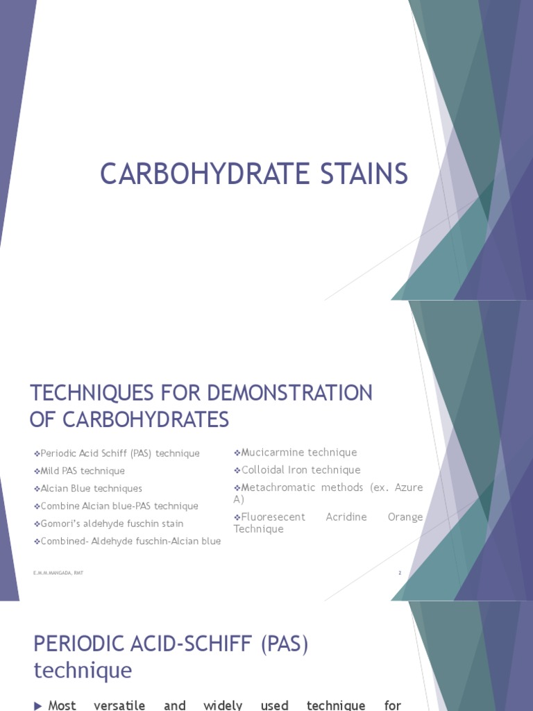 Techniques for Carbohydrate Staining | PDF | Staining | Histology
