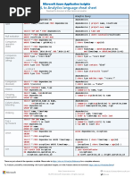kustoSQL Cheatsheet | PDF | Sql | Programming Paradigms