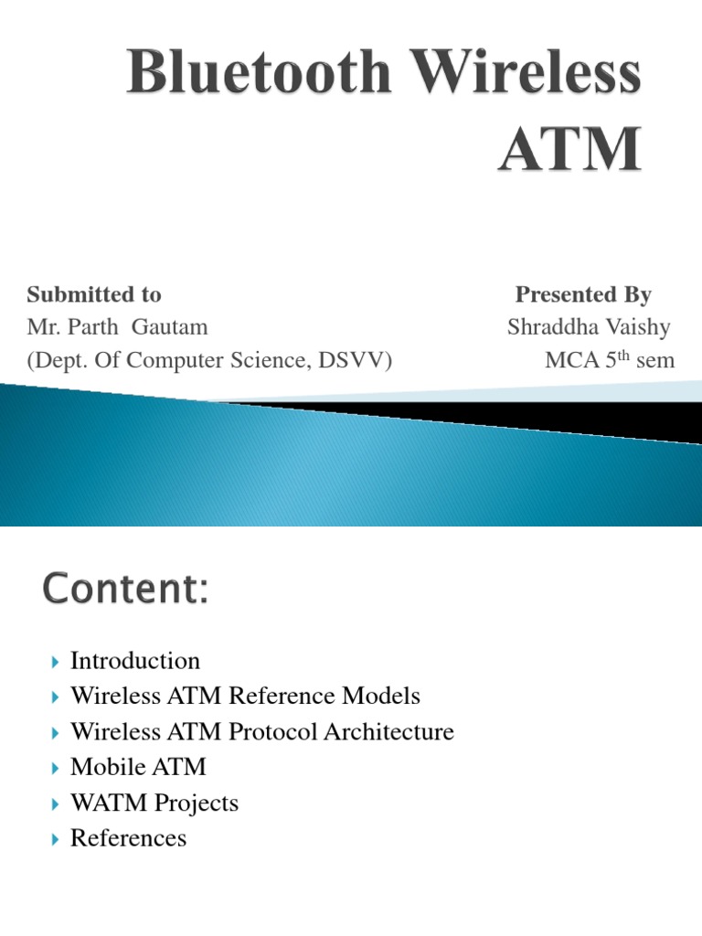 Wireless ATM: Architecture & Mobility | PDF | Asynchronous Transfer ...