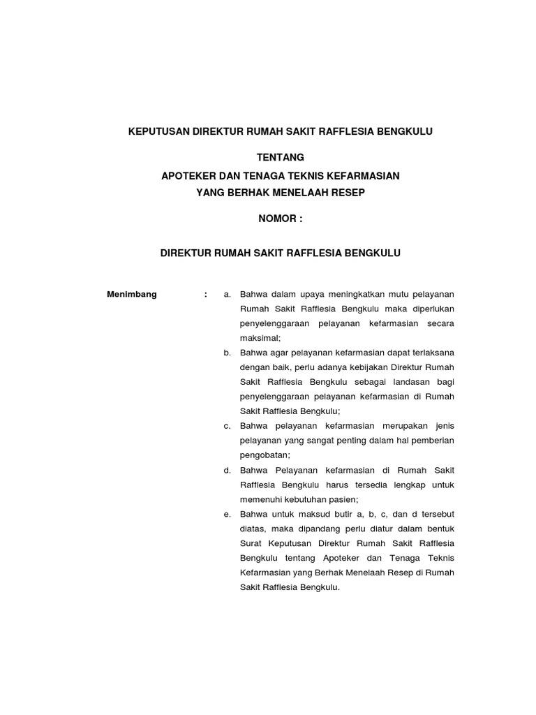 11 SK Telaah Resep | PDF