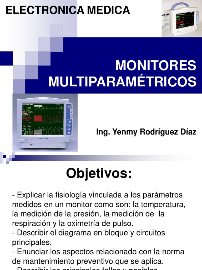 Clase 1.2 Monitores Multiparamétricos | PDF | Presión sanguínea ...