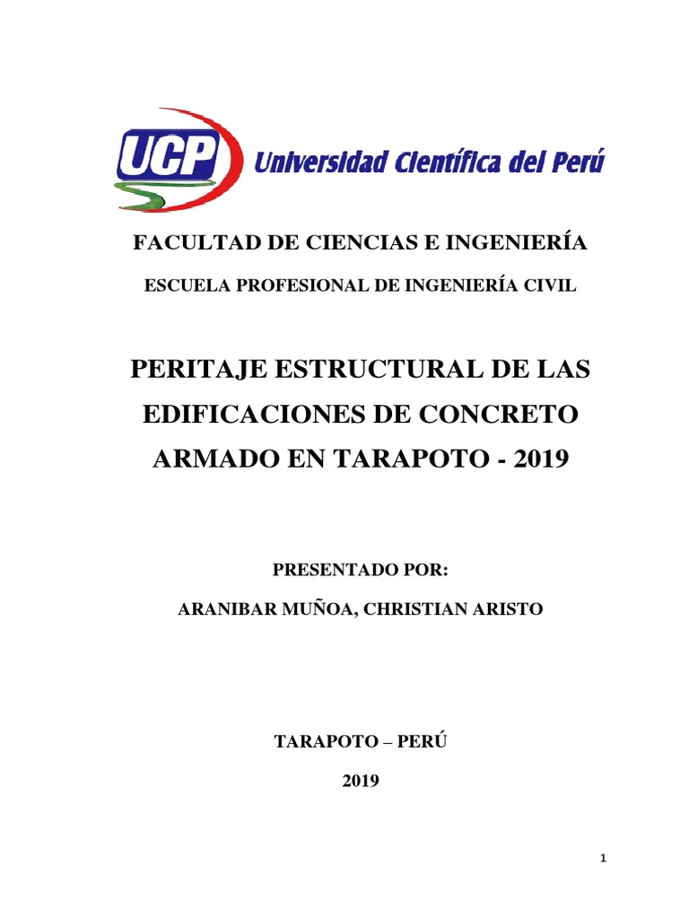 Peritaje Estructural de Edificaciones de Concreto | PDF | Hormigón | Ingeniería