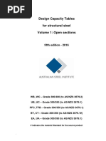 Design Capacity Tables For Structural Steel-Volume 1 - Open Sections ...
