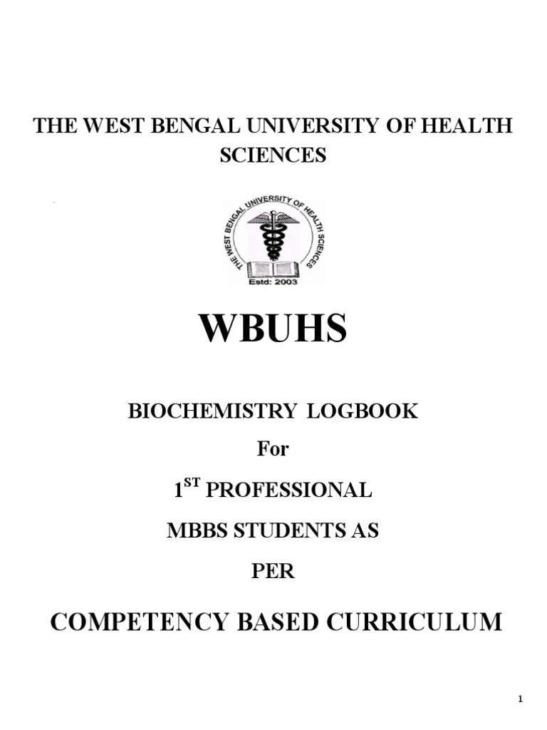 Biochemistry Log Book | PDF | Test (Assessment) | Medical School