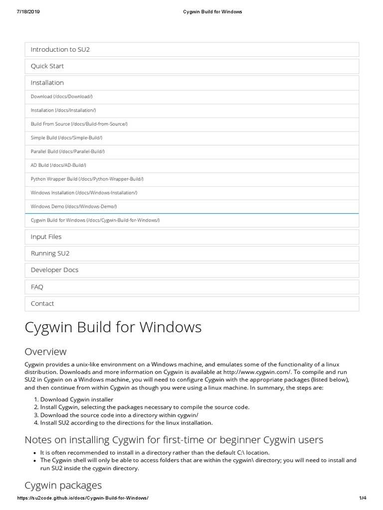 Cygwin Build For Windows | PDF | Software Development | Unix Software