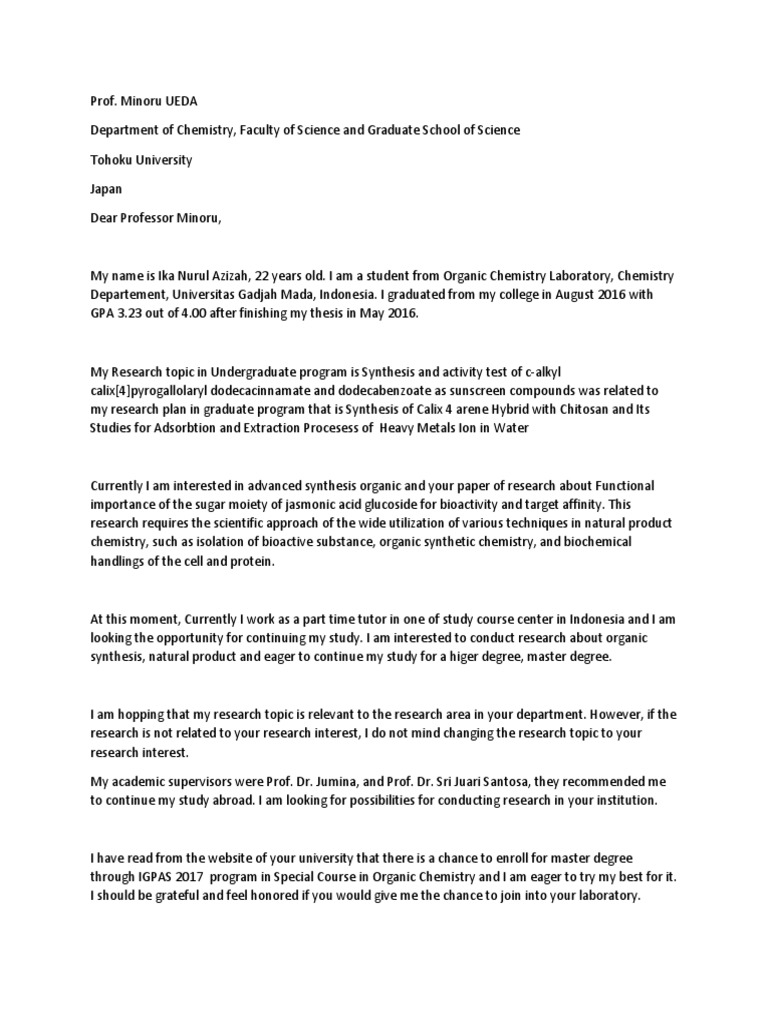 Contoh Badan Email Untuk Professor | PDF | Organic Chemistry | Chemistry