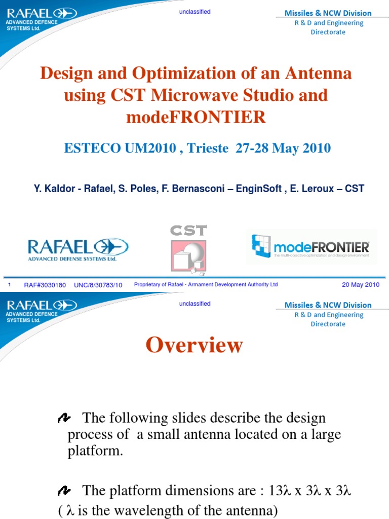 Design and Optimization of An Antenna Using CST Microwave Studio and ...