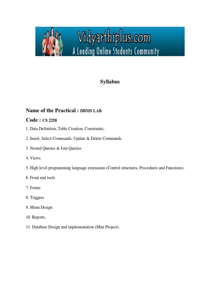 DBMS Manual | PDF | Pl/Sql | Subroutine