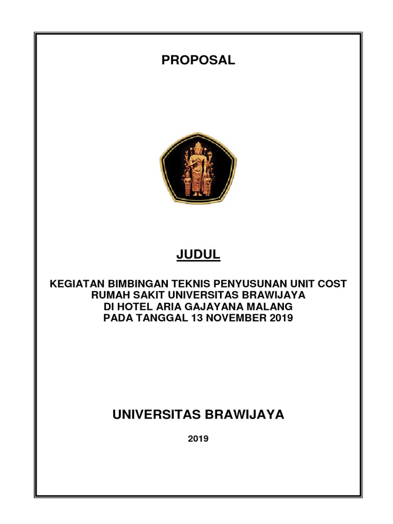 Proposal Rapat Kerja 2019 | PDF